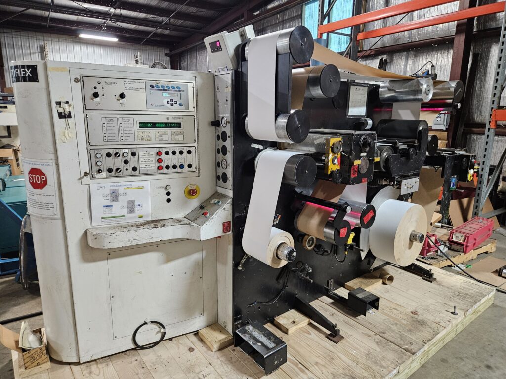 Rotoflex VLI 10" Slitter Rewinder #2089 SOLD - gb Flexo